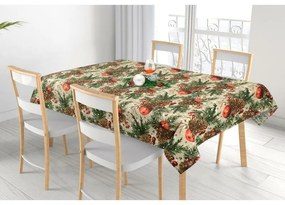 Bellatex Ubrus Šišky a jablka vánoční, 120 x 140 cm, 120 x 140 cm