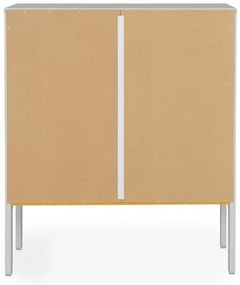 Matně bílá lakovaná komoda Tenzo Uno 76 x 40 cm