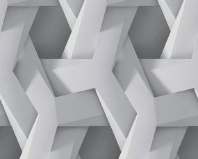 Vliesová 3D tapeta šedá geometrická 387212 / Tapety na zeď 38721-2 PintWalls (0,53 x 10,05 m) A.S.Création