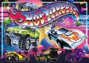 TREFL Puzzle Hot Wheels: 80. léta / 500 dílků / 48 × 34 cm