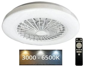NEDES LED Stropní svítidlo s ventilátorem STAR LED/48W/230V + dálkové ovládání ND3665