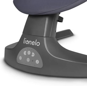 Lionelo - Dětské houpátko s melodií RALF 4xAA Grey White + dálkové ovládání
