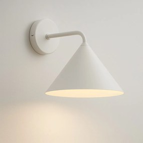 Nástěnné svítidlo Capital, 1x bílé kovové stínítko, (fi 21cm), w
