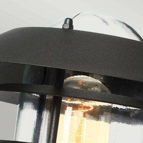 Nástěnná venkovní lampa na zahradu Elstead HELSINGOR/černá