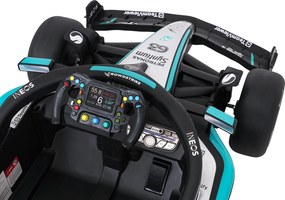 Ramiz Formule AMG Petronas F1 elektrické autíčko pro děti černé na dálkové ovládání + ovladač R/C