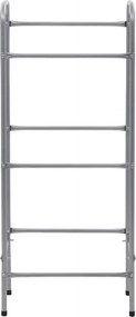 Skladový regál na 3 přepravky stříbrný 50 x 33 x 116 cm ocel 285212
