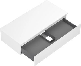 Mexen Orio, koupelnová skříňka 100 cm s horní částí, 1 zásuvka, bílá matná, 91A10-10023-1-BFC01