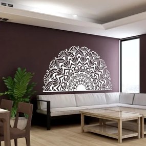 Vyřezávaná dřevěná dekorace na zeď poloviční mandala | SENTOP HDF0371