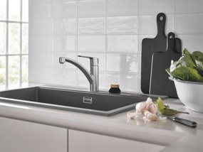 GROHE Start - Páková dřezová baterie, supersteel 32441DC2