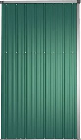 Zahradní kůlna na nářadí zelená 161x89x161 cm pozinkovaná ocel 316209