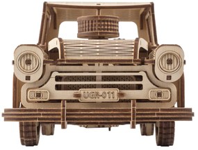 Ugears 3D dřevěné mechanické puzzle Americký náklaďák (pick-up)