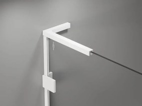 Mexen Lunar, L sklopný půlkruhový sprchový kout 70 x 70 cm, 8mm čiré sklo, bílý profil, 833L-070L-070P-20-00