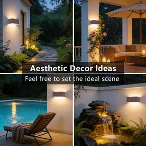 Brilagi - LED Venkovní nástěnné svítidlo DONNANI LED/7W/230V 20 cm hnědá IP44