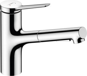 Hansgrohe Zesis dřezová baterie s vytahovací sprškou, 2 proudy chrom 74800000