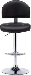 Barová stolička černá umělá kůže 249646