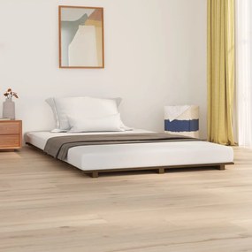 vidaXL Rám postele medově hnědý 120 x 190 cm masivní borovice