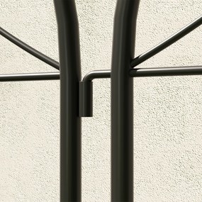 Outsunny Horolezecká Podpora s Nepravidelným Vzorem, Sada 2, Zahradní Mřížka pro Zeleninu, Viny, Květy, Kov, 50 x 180 cm, Černá | Aosom