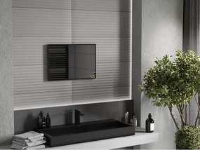 Mexen Loft Obdélníkové koupelnové zrcadlo 60 x 40 cm, černý rám - 9852-060-040-000-70