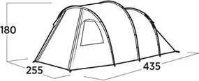 Easy Camp Hidra 4 zelená / tunelový stan pro 4 osoby / 435 x 255 x  18