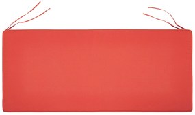 Polštář  na lavičku 152 x 54 cm červená VIVARA Beliani