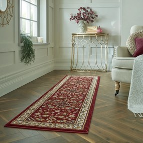 Behúň Sincerity Royale Sherborne Red, 60x230, červená, chodba / predsieň, Flair Rugs