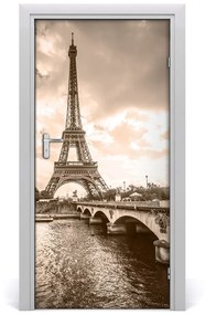 Fototapeta samolepící na dveře Eiffelova věž 85x205 cm