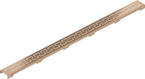 Mexen Flat M15 maskovací kryt pro liniový odtok 80 cm, kartáčovaná měď - 1C24080