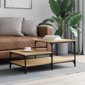 Konferenční stolek dub sonoma 100x50,5x45 cm kompozitní dřevo - Default Title