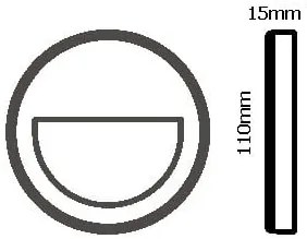 T-LED LED svítidlo SOLE-W bílé Denní bílá