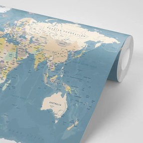 Tapeta stylová vintage mapa světa
