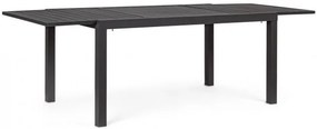 BIZZOTTO Rozkládací zahradní stůl HILDE 160x90 cm antracit