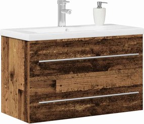 Skříňka pod umyvadlo se zásuvkou Staré dřevo 80 x 38,5 x 48 cm 3333132