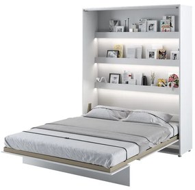 Sklápěcí postel BC-12 160x200 Bed-Concept, Barva: šedá, Osvětlení: LED osvětlení - bílé, LED světlo s USB: dvě LED světla s USB