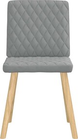 Jídelní židle 6 ks světle šedé textil 3315491