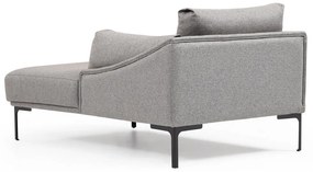 Designová rohová sedačka Pallavi 255 cm šedá - pravá