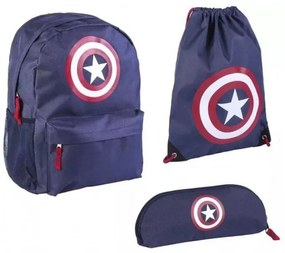 SET batoh, vak a penál Kapitán Amerika Marvel