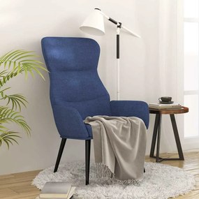 Relaxační křeslo modré textil 341075
