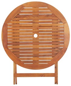 vidaXL Skládací zahradní stůl 90 x 75 cm masivní akáciové dřevo