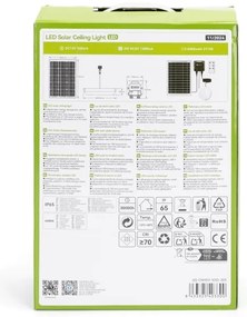 Aigostar - LED Solární svítidlo LED/70W/12V 6000 mAh 6500K pr. 20,5 cm