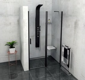 Polysan ZOOM LINE BLACK sprchové dveře 1200mm, čiré sklo, ZL1312B