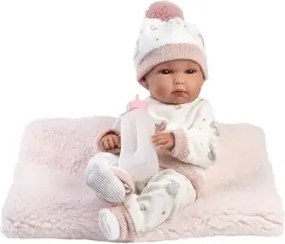Llorens 63510 NEW BORN HOLČIČKA - realistická panenka miminko s celovi