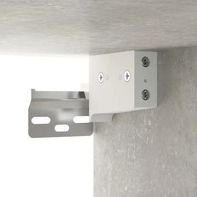 Nástěnný botník betonově šedý 100x35x45 cm kompozitní dřevo - Default Title
