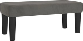 Box spring postel s matrací tmavě šedá 80 x 200 cm samet 3138050