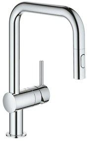 Dřezová baterie Grohe Minta s vytahovací sprškou chrom 32322002