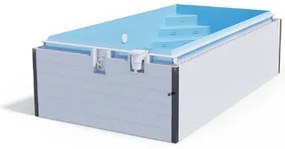 Skimmerový bazén QBIG BENEFIT 3 x 6 x 1,5 m - Světle modrý