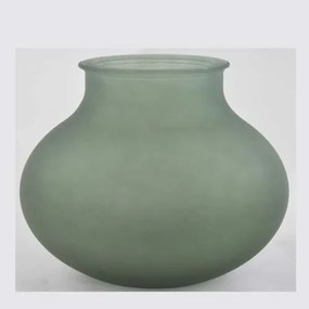 Váza ANCHO, široká, 12L, zelená matná|Vidrios San Miguel|Recycled Glass