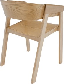 Židle, masivní dřevo, přírodní, LAKERA