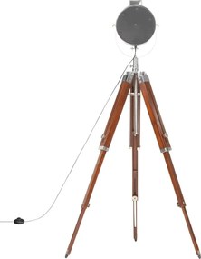 Stojací lampa na stativu masivní mangovníkové dřevo 165 cm 286113
