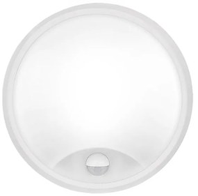 Solight LED venkovní osvětlení se senzorem, 3 CCT,  15/18/20W, 1800lm, 22cm, 2v1 - bílý a černý kryt