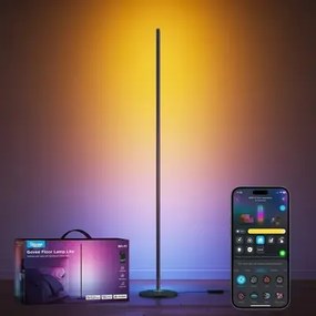 Govee H8076 Smart Corner Floor Lamp černá / Stojací lampa / RGBICWW /